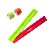 China Custom Fashion LED Reflective Snap Bracelet PVC Reflective Slap Band for Safety Items for sale