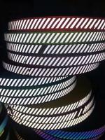 China Sew On CE EN20471 Reflective Safety Material Ribbons Yellow Silver Orange Rainbow 100% Polyester 400 CPL CN FUJ WRS for sale