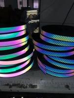 China Sew On CE EN20471 Reflective Safety Material Ribbons Yellow Silver Orange Rainbow 100% Polyester 400 CPL CN FUJ WRS for sale