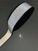 China Sew On CE EN20471 Reflective Safety Material Ribbons Yellow Silver Orange Rainbow 100% Polyester 400 CPL CN FUJ WRS for sale