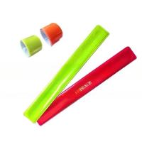 China Adjustable Fluorescent Sports Slap-Wrap Ankle Band Reflective PVC and Steel Sheet Slap Wrist Strips for sale