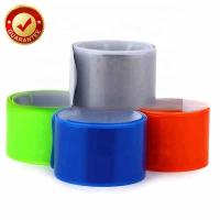 China Custom Printed PVC Fleece Backing Reflective Reflector Band for High Visibility Promotion for sale