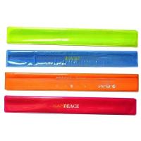 China Custom Printed PVC Fleece Backing Reflective Reflector Band for High Visibility Promotion for sale