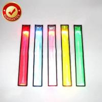 China Fashion Style Yellow High Visibility PVC Slap Wrap Wristband Band for Unisex Promotion for sale
