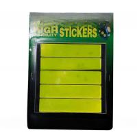 China Reflective Material PVC Round or Custom Adhesive Reflective Sticker for Bags Bike WRS for sale