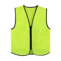 China Motorcycle Safety Vest Customized Logo 100% Polyester Breathable Outside Traffic Road for sale