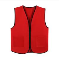 China Motorcycle Safety Vest Customized Logo 100% Polyester Breathable Outside Traffic Road for sale