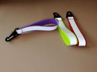 China Custom Luminescent Light Wristlet Keychain Bracelet 15cm*4cm Heat Transfer for sale