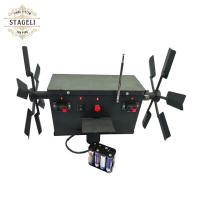 China IP55 High Voltage Electronic Ignition Double Wheel Fireworks Fountain Machine for sale