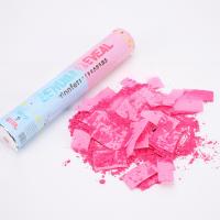 China Pink Blue Biodegradable Wedding Confetti Poppers Gender Poppers for sale