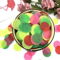 China Round Shaped Tissue Paper Confetti Party Poppers Biodegradable for sale