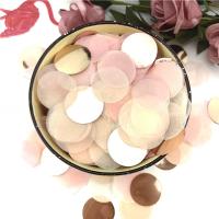 China Round Shaped Tissue Paper Confetti Party Poppers Biodegradable for sale