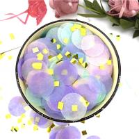 China Round Shaped Tissue Paper Confetti Party Poppers Biodegradable for sale