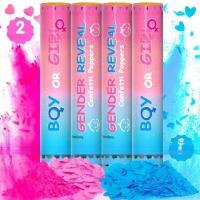 China Biodegradable Gender Confetti Cannon Confetti Party Poppers for sale