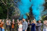 China Gender Reveal Party Poppers Handheld Confetti Cannon OEM ODM for sale