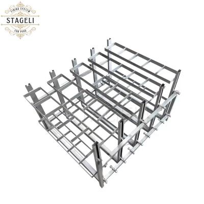 China Customizable Sparkling And Safe Aluminum Metal Fireworks Racks For All Festivals for sale