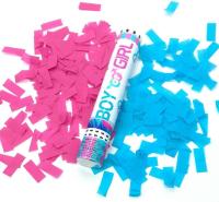 China Gender Reveal Party Popper Degradable Flameproof Boys Or Girls Birthday Baby Confetti Cannon for sale