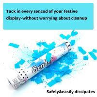 China Customized Logo Gender Reveal Confetti Party Popper with Biodegradable Flameproof Material for sale