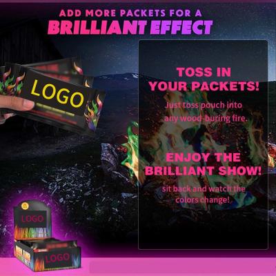 China MEKER Fire Color Changing Packets Create A Colorful Fire Show For Your Campfires for sale