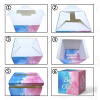 China Gender Reveal Boy or Girl Box Baby Shower Decorations Boys Girls Party Decoration Set for sale