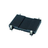 China Ultra Thin Black Anodized Aluminum Extrusion Heatsink with Heat Pipe Custom Heat Sink for Mini PC Motherboard for sale