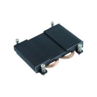 China Ultra Thin Black Anodized Aluminum Extrusion Heatsink with Heat Pipe Custom Heat Sink for Mini PC Motherboard for sale