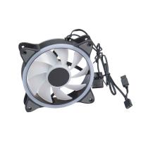 China 12cm RGB LED Fan with Dual Interface 4Pin PWM High Airflow PC Cooling Fan for Desktop for sale