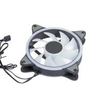 China 12cm RGB LED Fan with Dual Interface 4Pin PWM High Airflow PC Cooling Fan for Desktop for sale