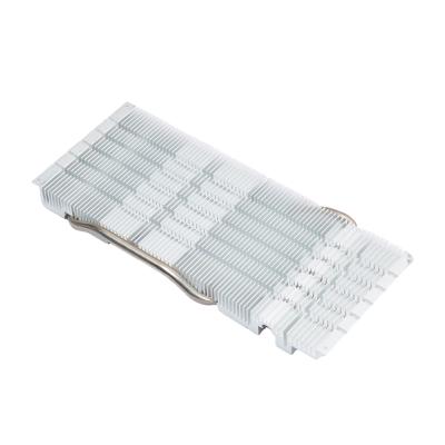 China Ultra Thin ITX Graphics Card Heatsink Nickel Plated Heat Pipe Aluminum Profile Silent Cooling Module for sale