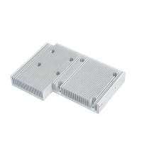 China Custom L-Shaped Heat Pipe Riveted Extruded Aluminum Heatsink for Industrial Equipment Cooling for sale