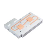 China Custom L-Shaped Heat Pipe Riveted Extruded Aluminum Heatsink for Industrial Equipment Cooling for sale