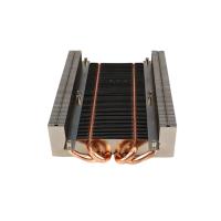 China High Performance Passive Heat Sink 4 Copper Heat Pipes Aluminum Fin Heatsink for 1U Server CPU Cooling for sale