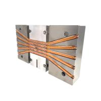 China Aluminum Fin Stack Heat Sink with Embedded Copper Heat Pipes for High Power LED / Industrial Equipment Cooling for sale