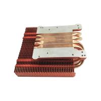 China High-Power 400-500W High-Density Fin Heat Pipe Heat Sink Medical Equipment Copper Aluminum Welded Tube Radiator Factory Direct for sale