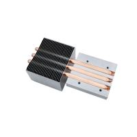 China High Efficiency 3 Copper Heat Pipe Aluminum Fin Radiator Passive Cooler for Medical Device Projector for sale