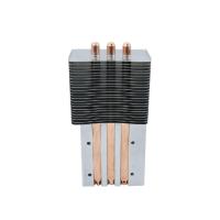 China High Efficiency 3 Copper Heat Pipe Aluminum Fin Radiator Passive Cooler for Medical Device Projector for sale
