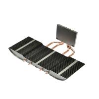 China Custom 4 Heat Pipe Skived Fin Heatsink, Copper Aluminum CPU GPU Cooler for Medical, LED, Projector, Industrial for sale