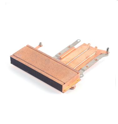 China Full Copper Heat Pipe Heatsink, Mini PC All Copper Fin Radiator, Industrial Integrated Machine Cooling Module Customization for sale