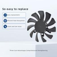China 8010 Frameless GPU Cooling Fan Ultra-thin 10 Blades Silent DC12V Replacement Fan for All-in-one CPU Cooler for sale