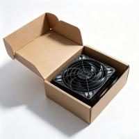 China 12V ball bearing axial flow cooling fan, 4-pin, 42.02 CFM, 4200 RPM, plastic fan. 4 copper tube air cooling/radiator, suitable for mining equipment. for sale