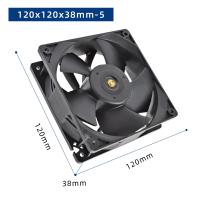China 12038 DC Cooling Fan 120x120x38mm High CFM Dual Ball Bearing Axial Fan for Server Cabinet Inverter Mining Equipment for sale