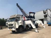 China 50 Ton Rotator Wrecker 8x4 5 Stage Boom H Shape Outriggers Heavy Duty Tow Truck for sale