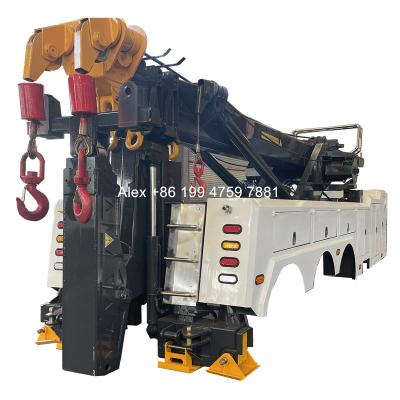 China 110000 Lbs Heavy Duty Rotator Wrecker Body 50 Tons Continuous Rotation Recovery Boom for sale