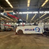 China 16 Ton 35600lb Medium Duty Integrated Tow Truck with Front Outrigger and 20 Ton Winches for sale