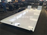 China 6 Ton Crane Platform Wrecker Flatbed Body Tilt Flatbed Truck Bed Custom 6500mm for sale
