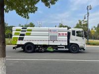 China 16CBM High Performance Street Cleaner Truck With Rear Dump Method for sale