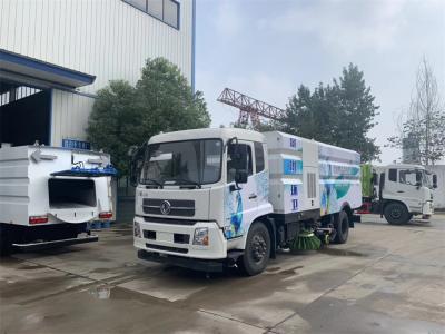 China Multi Functional Road Sweeper Truck 9m³ Water Tank 7m³ Dust Bin High Pressure Washing for sale