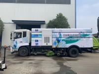 China Multi Functional Road Sweeper Truck 9m³ Water Tank 7m³ Dust Bin High Pressure Washing for sale