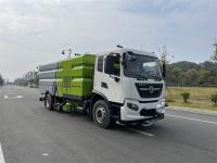 China Rear Dump Method Truck Mounted Road Sweeper 4x2 Drive Model For Highways for sale
