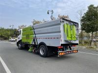 China Rear Dump Method Truck Mounted Road Sweeper 4x2 Drive Model For Highways for sale